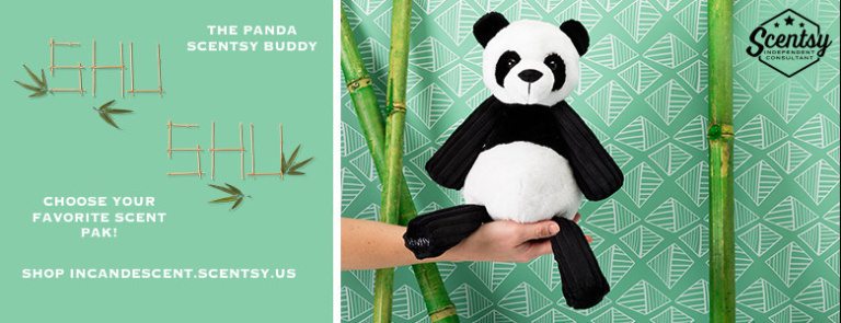 NEW SCENTSY BUDDY ~ SHOP SHU SHU THE PANDA SCENTSY BUDDY