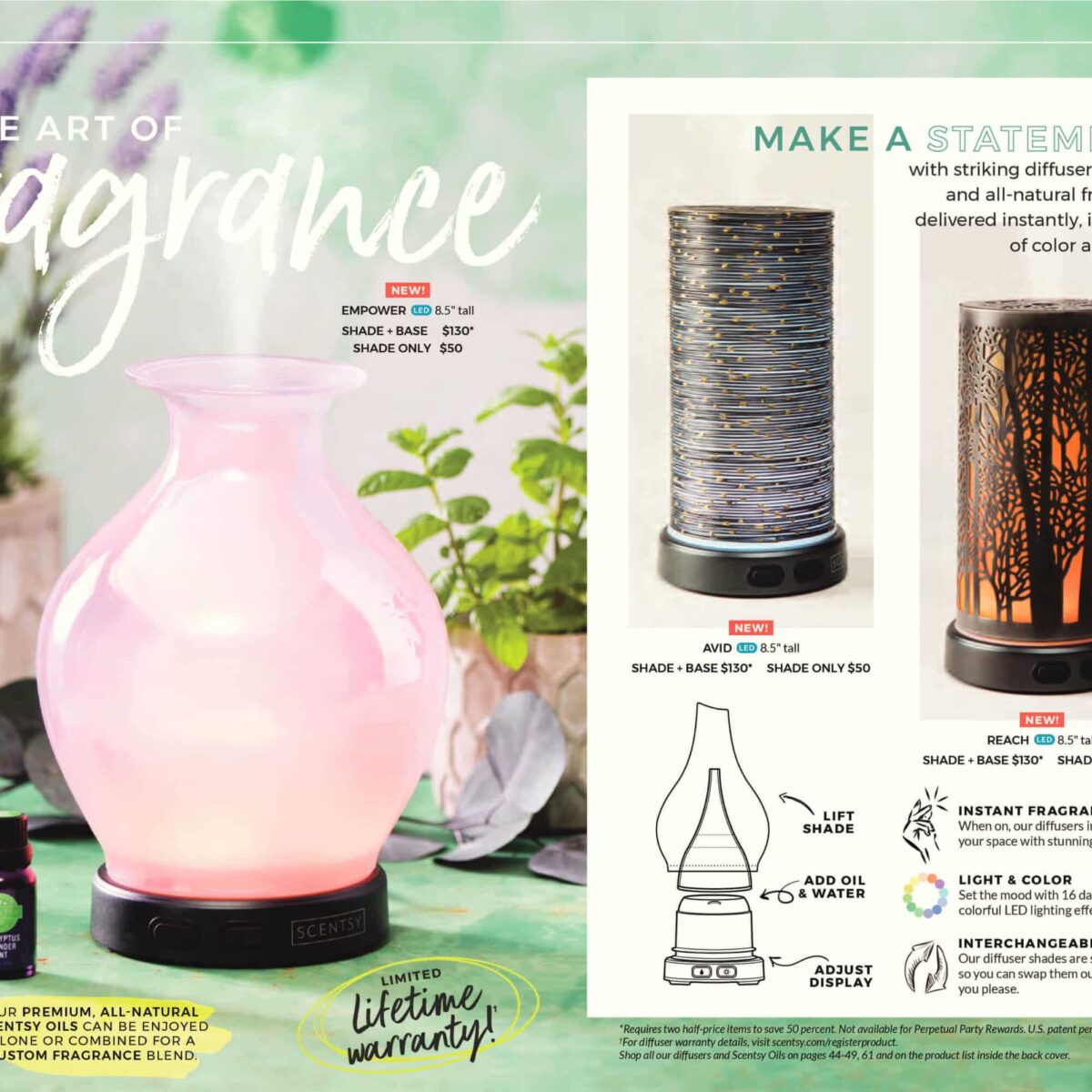 EMPOWER SCENTSY DIFFUSER SHADE ONLY