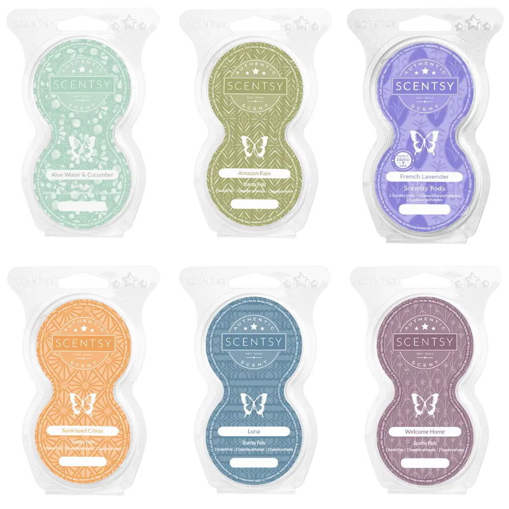6 Classic Scentsy Pods Bundle | Incandescent.Scentsy.us