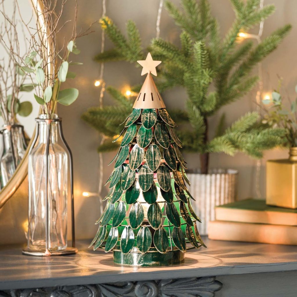 All Aglow Large Green Christmas Tree Scentsy Warmer