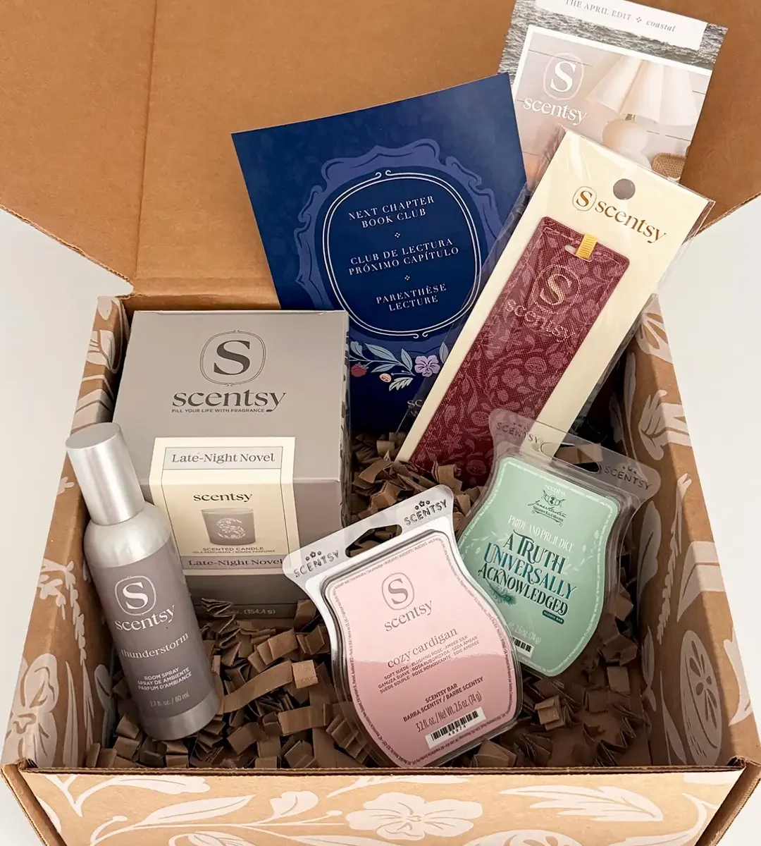 Scentsy April 2026 Whiff Box Spoiler - Book Club Theme