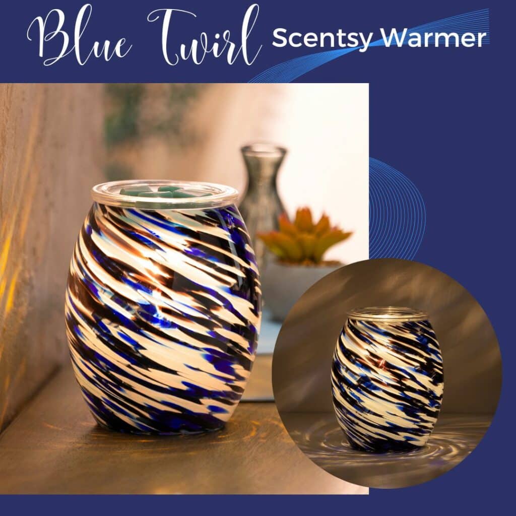 Blue Twirl Scentsy Warmer