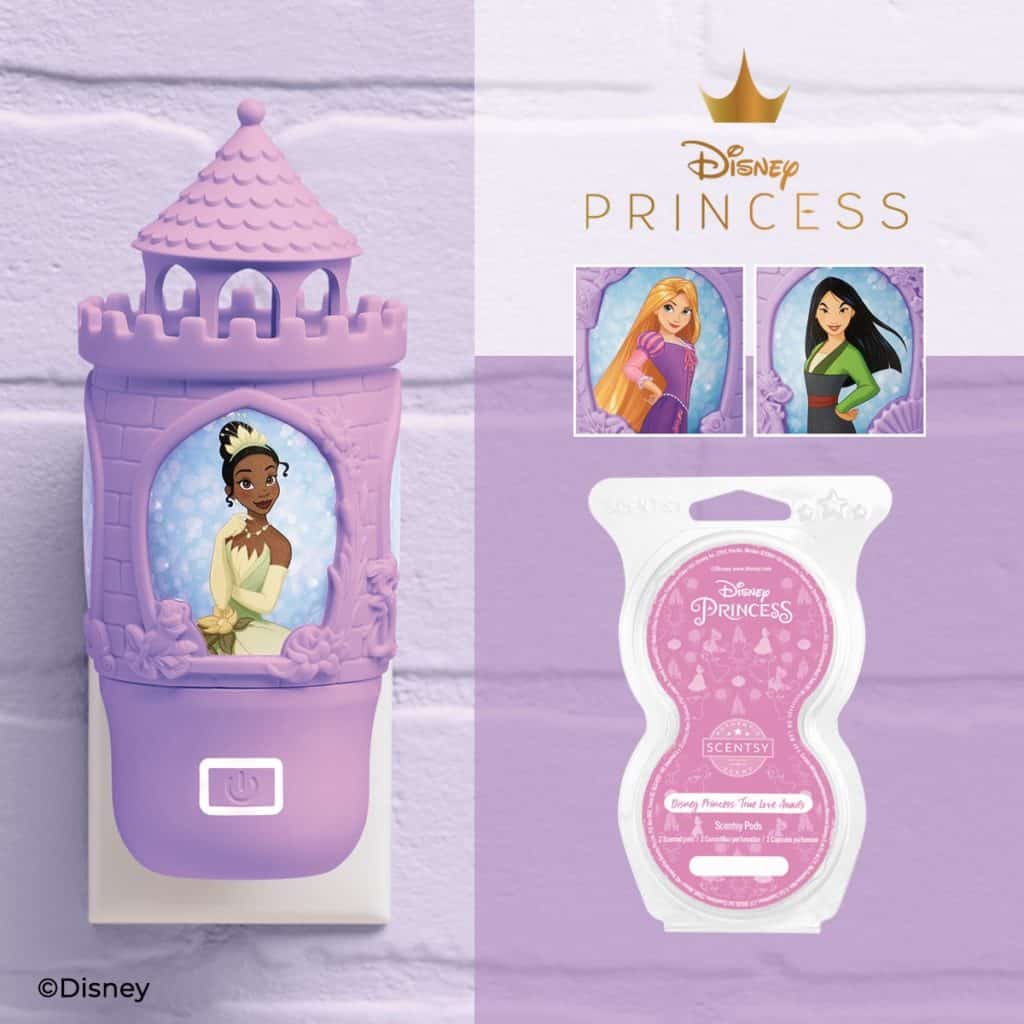 Disney Princess Scentsy Wall Fan Diffuser Purple | Tiana, Rapunzel, and ...
