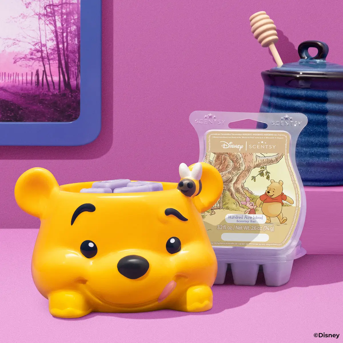 Scentsy Disney Character Warmers: Stitch, Winnie The Pooh, Cheshire Cat