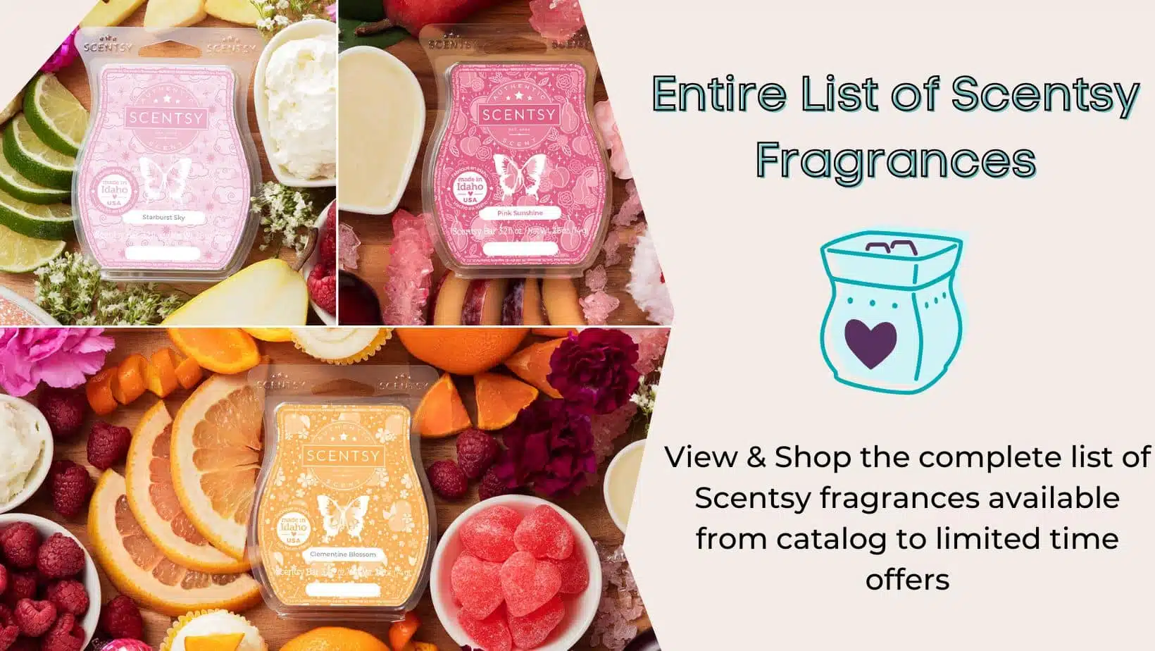 Scentsy Fragrances | Full List Of Scents | Incandescent.Scentsy.us