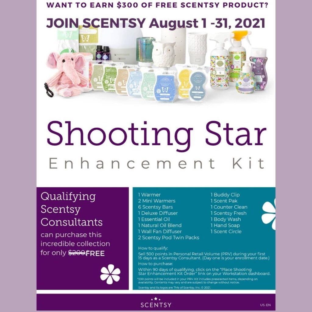 Join Scentsy In August 2021 - Earn The Shooting Star Kit For FREE ...