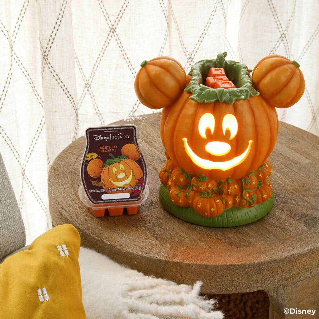 Mickey Mouse Jack O' Lantern Scentsy Warmer & Buddy | Disney Halloween Sale