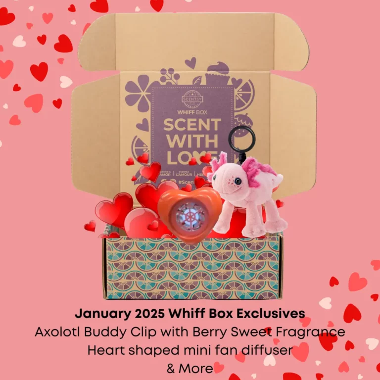 Scentsy August 2024 Whiff Box | Fall Sampler | Incandescent.Scentsy.us