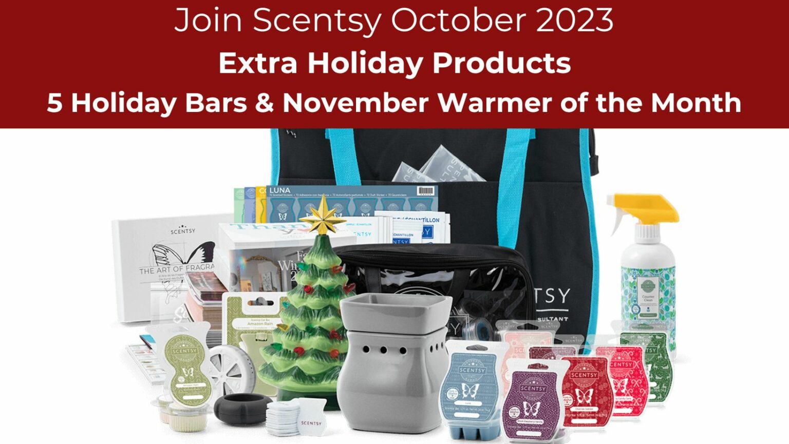 October 2023 Scentsy Starter Kit + Holiday Bars & Merry Little ...