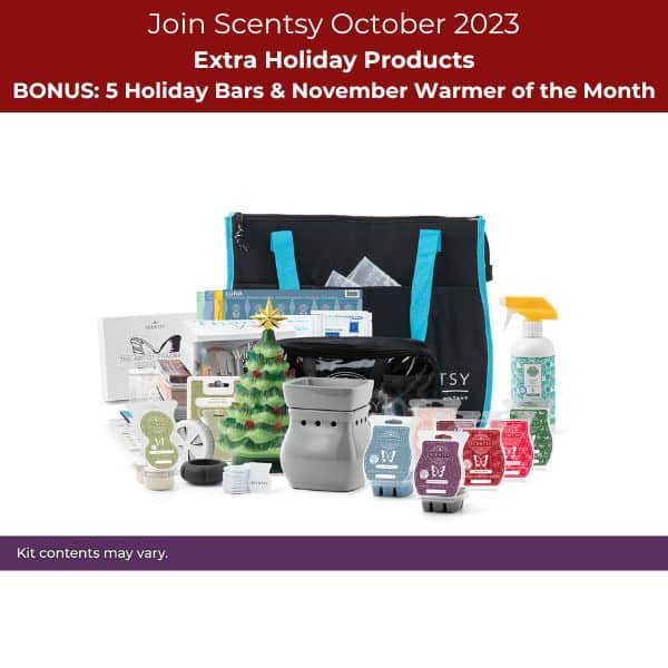 October 2023 Scentsy Starter Kit + Holiday Bars & Merry Little ...