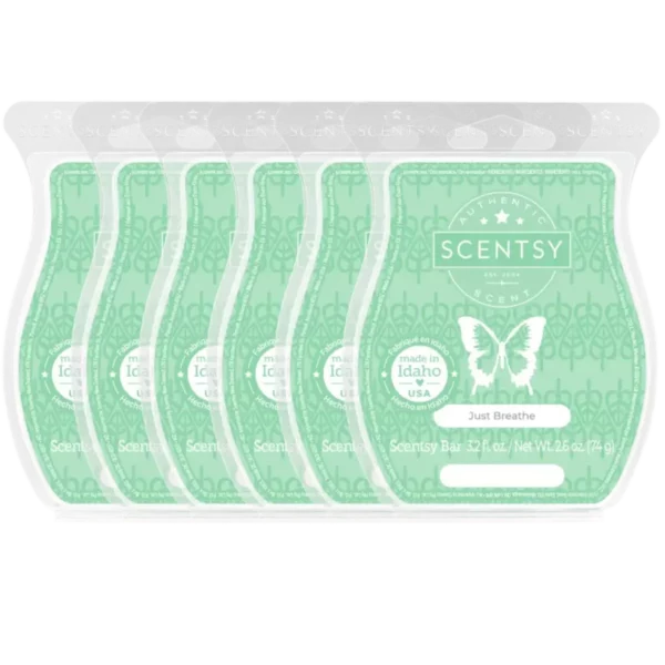 Just Breathe 6 Scentsy Bar Wax Bundle