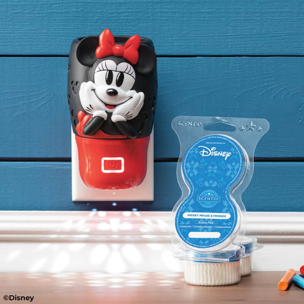 Minnie Mouse Wall Fan Scentsy Diffuser With Light | Disney Collection
