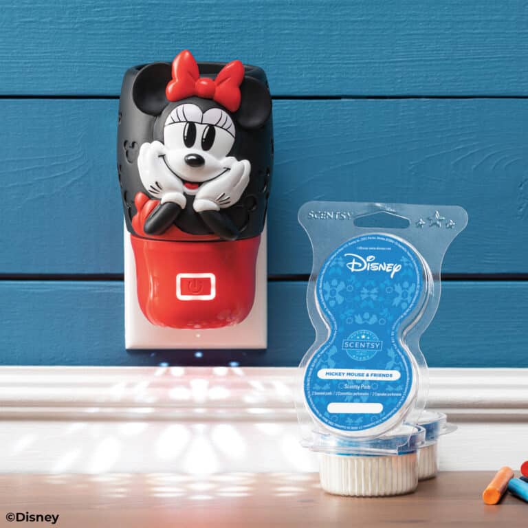 Minnie Mouse Wall Fan Scentsy Diffuser With Light | Disney Collection