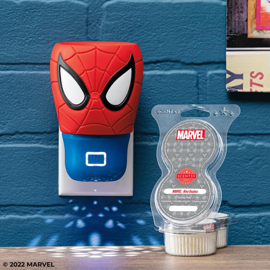 NEW! Spider-man Scentsy Wall Fan Diffuser With Light