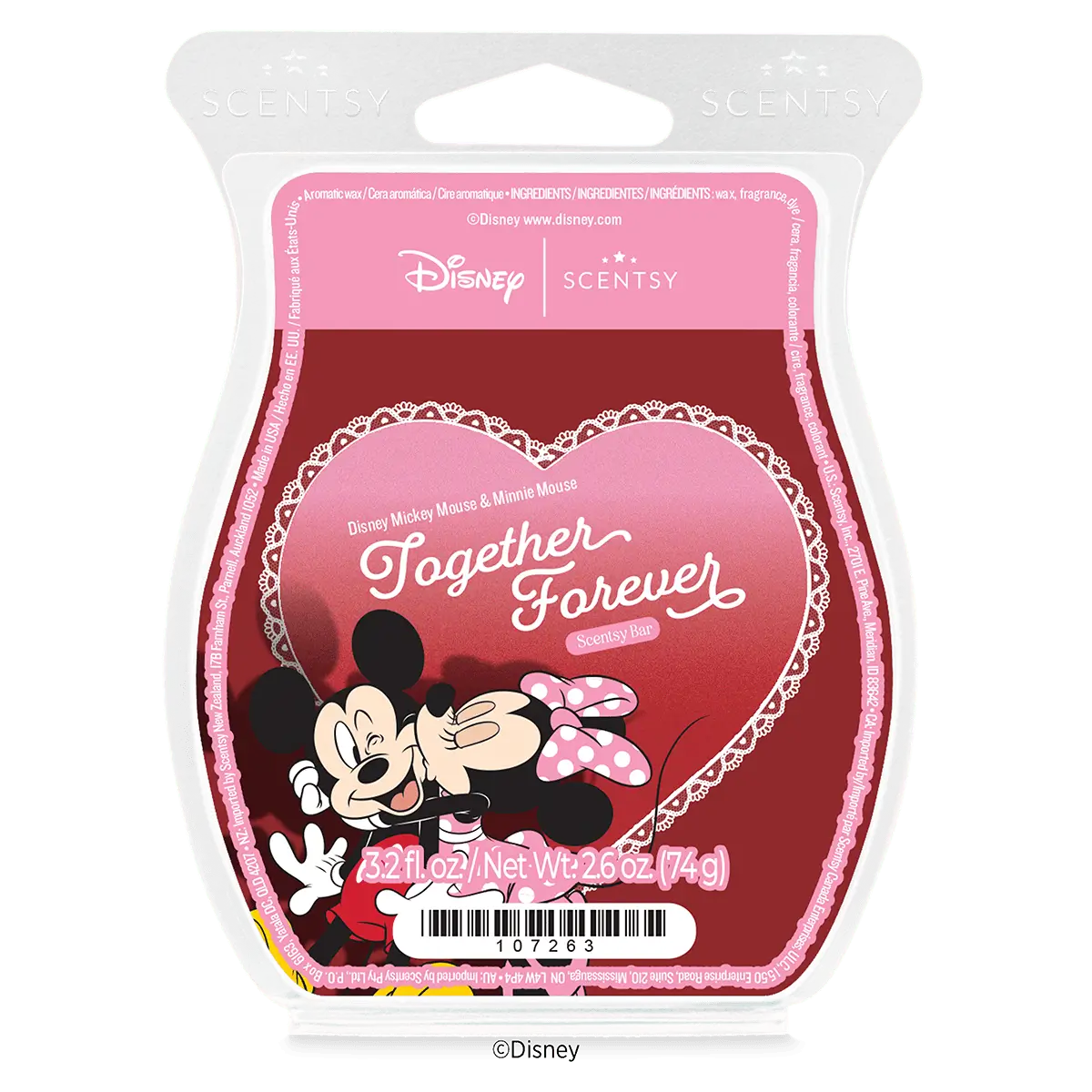 Disney Mickey Mouse & Minnie Mouse: Together Forever – Scentsy Bar