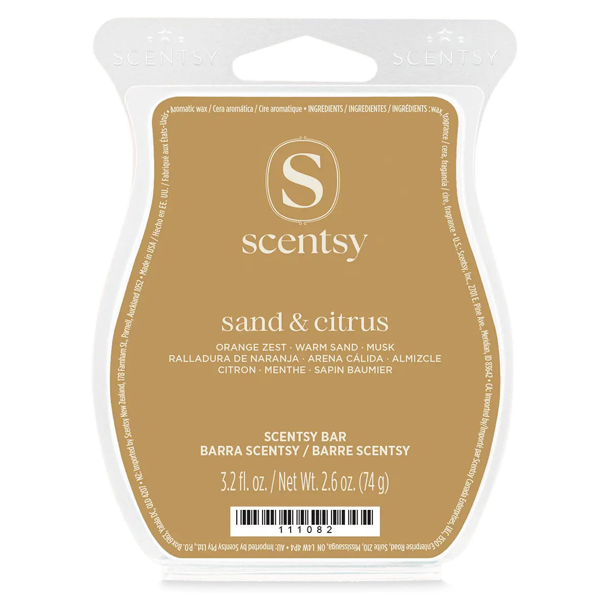 Sand & Citrus Scentsy Wax Bar - April 2026 Coastal Collection