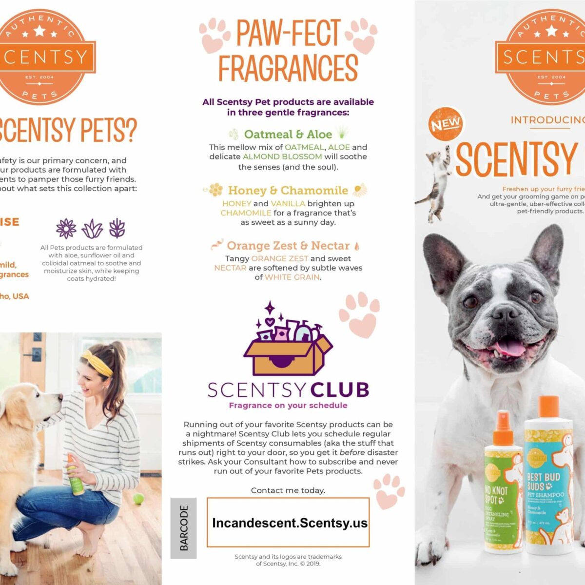 Honey & Chamomile Scentsy Dog Shampoo