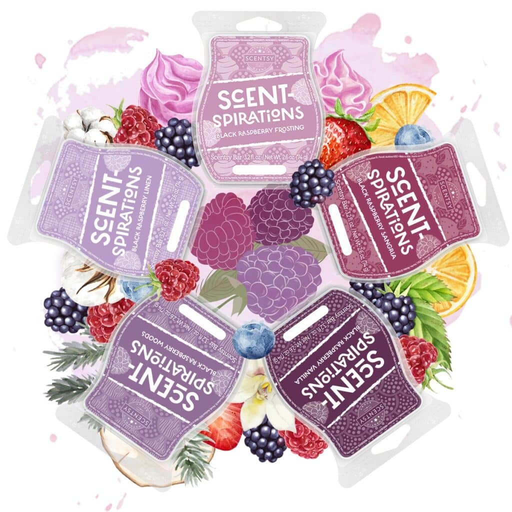 Scentsy Scent-Spirations 2024 Black Raspberry Vanilla Collection