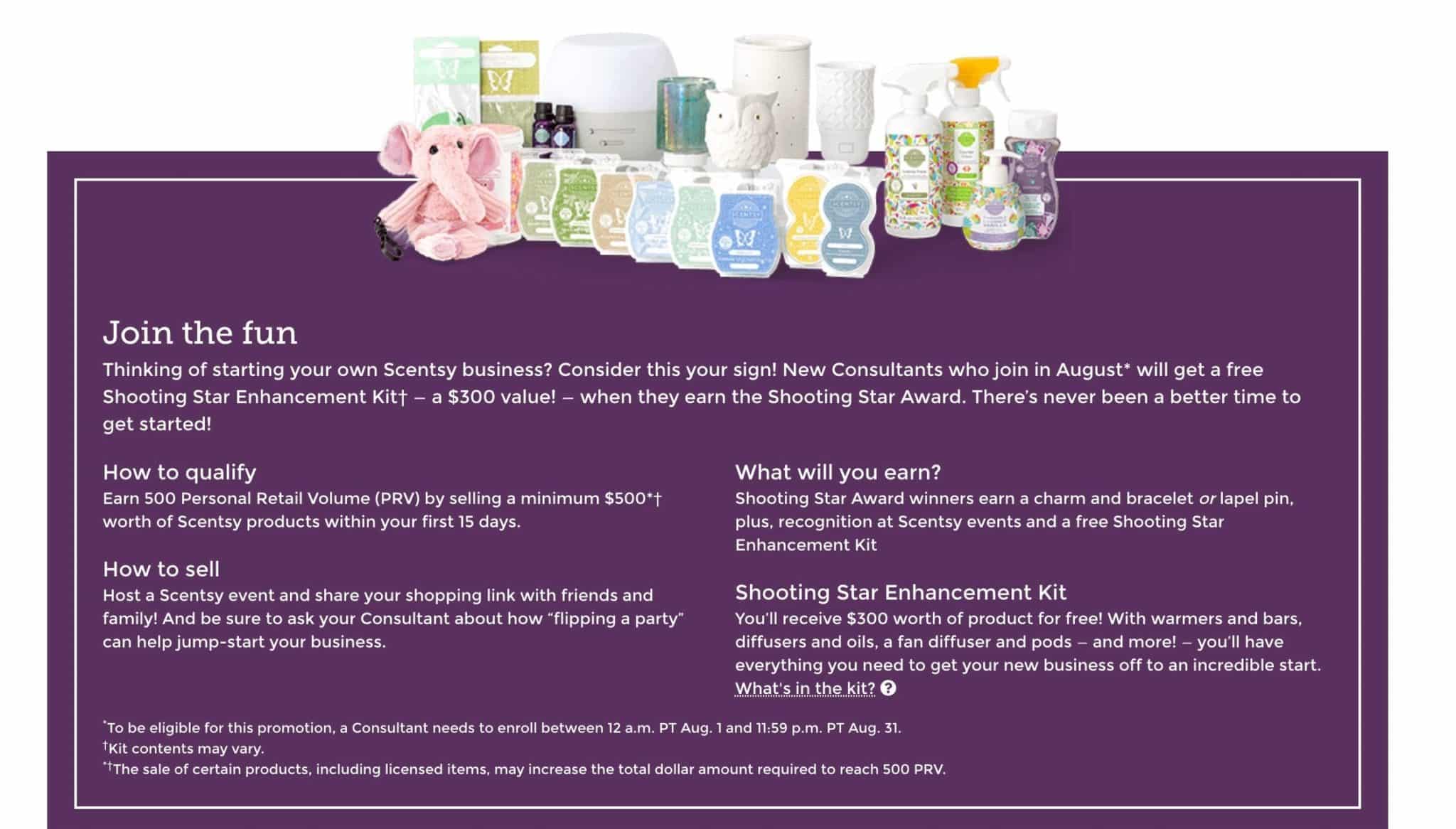 Join Scentsy In August 2021 - Earn The Shooting Star Kit For FREE ...