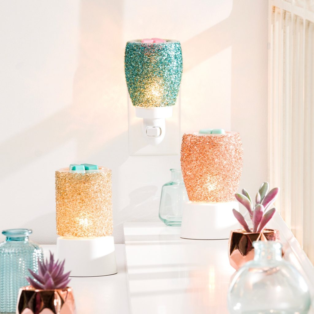 Glitter Silver Mini Scentsy Warmer