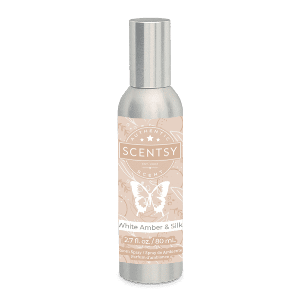 White Amber & Silk Scentsy Room Spray | Incandescent.Scentsy.us