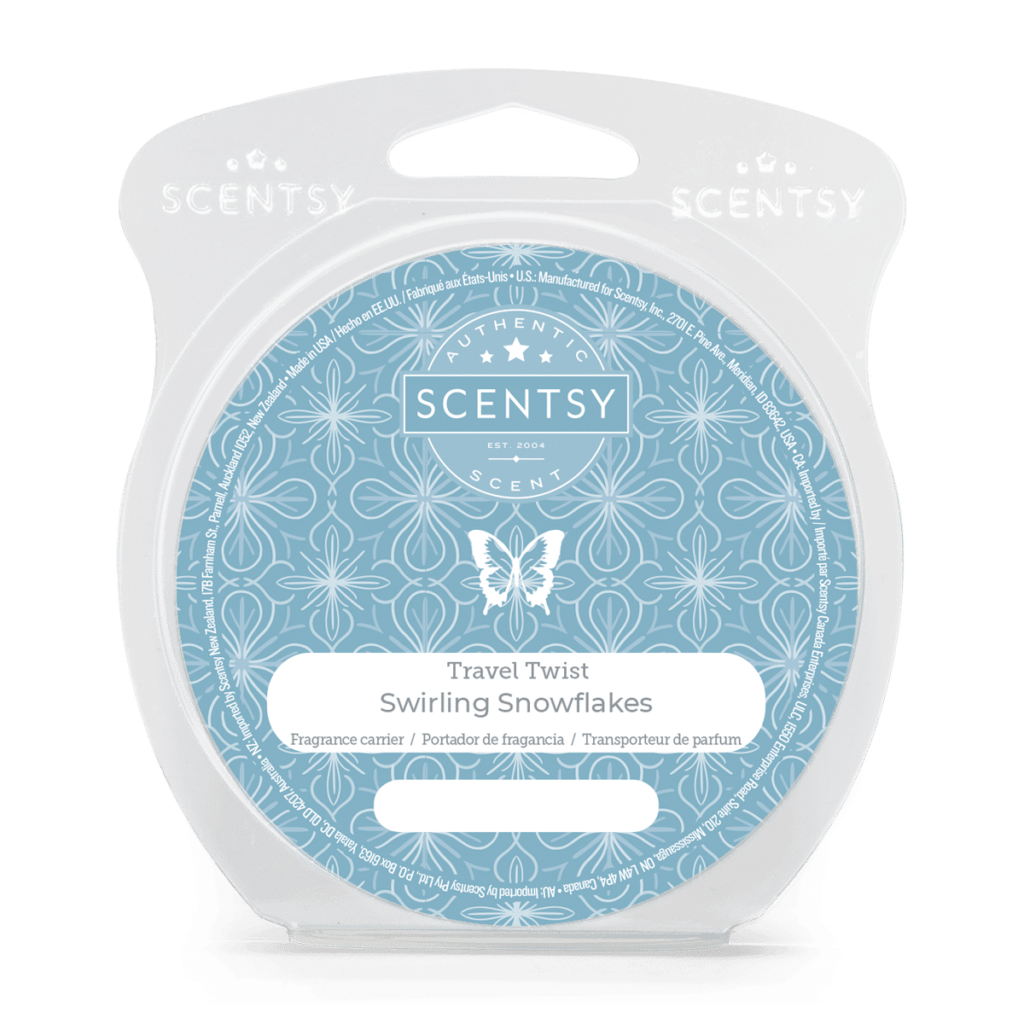Swirling Snowflakes Scentsy Travel Twist